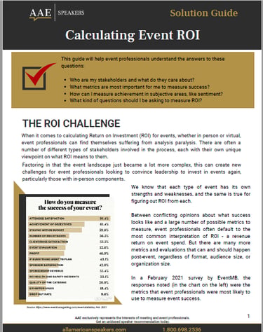 Calculating Event ROI Guide